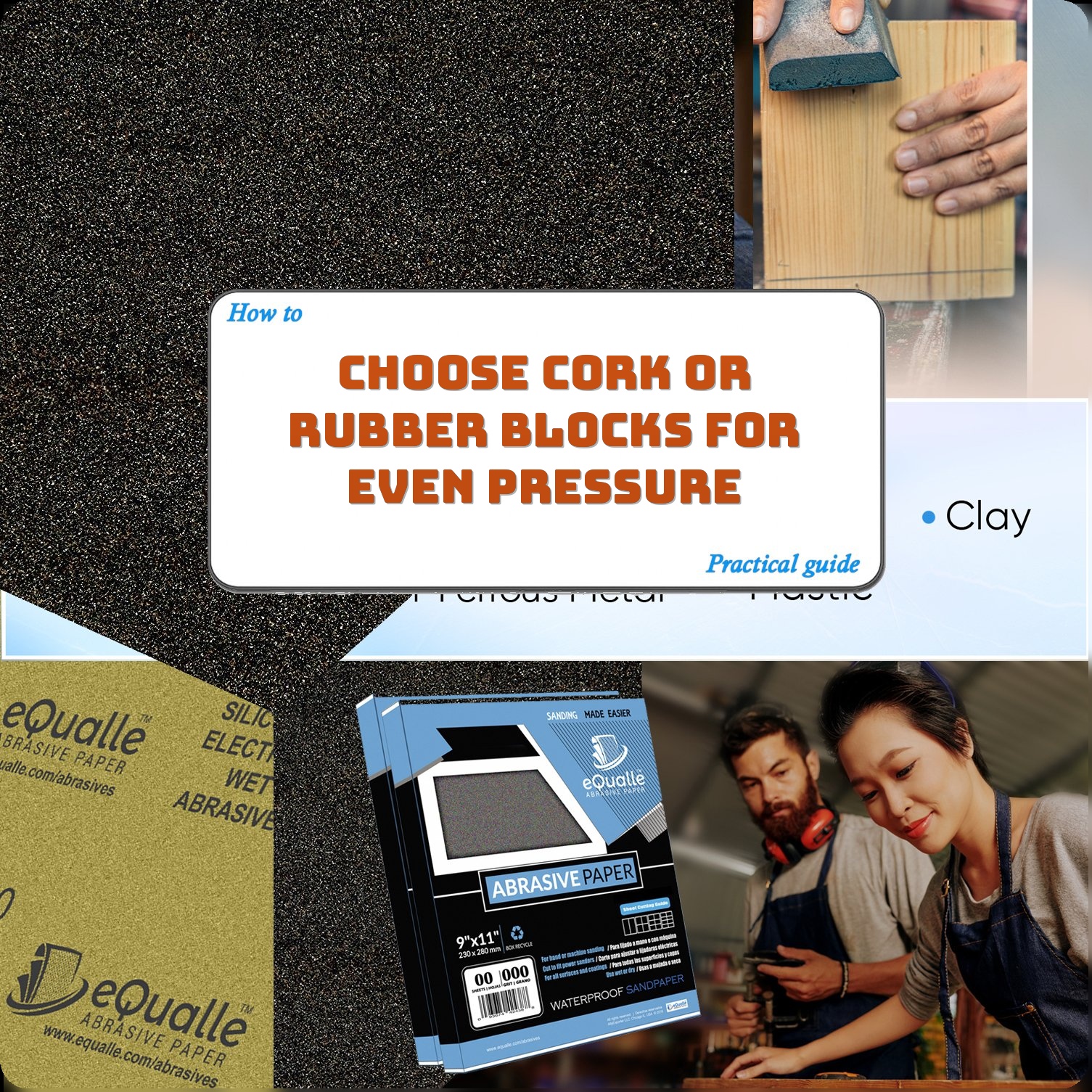 Choose Cork Or Rubber Blocks For Even Pressure