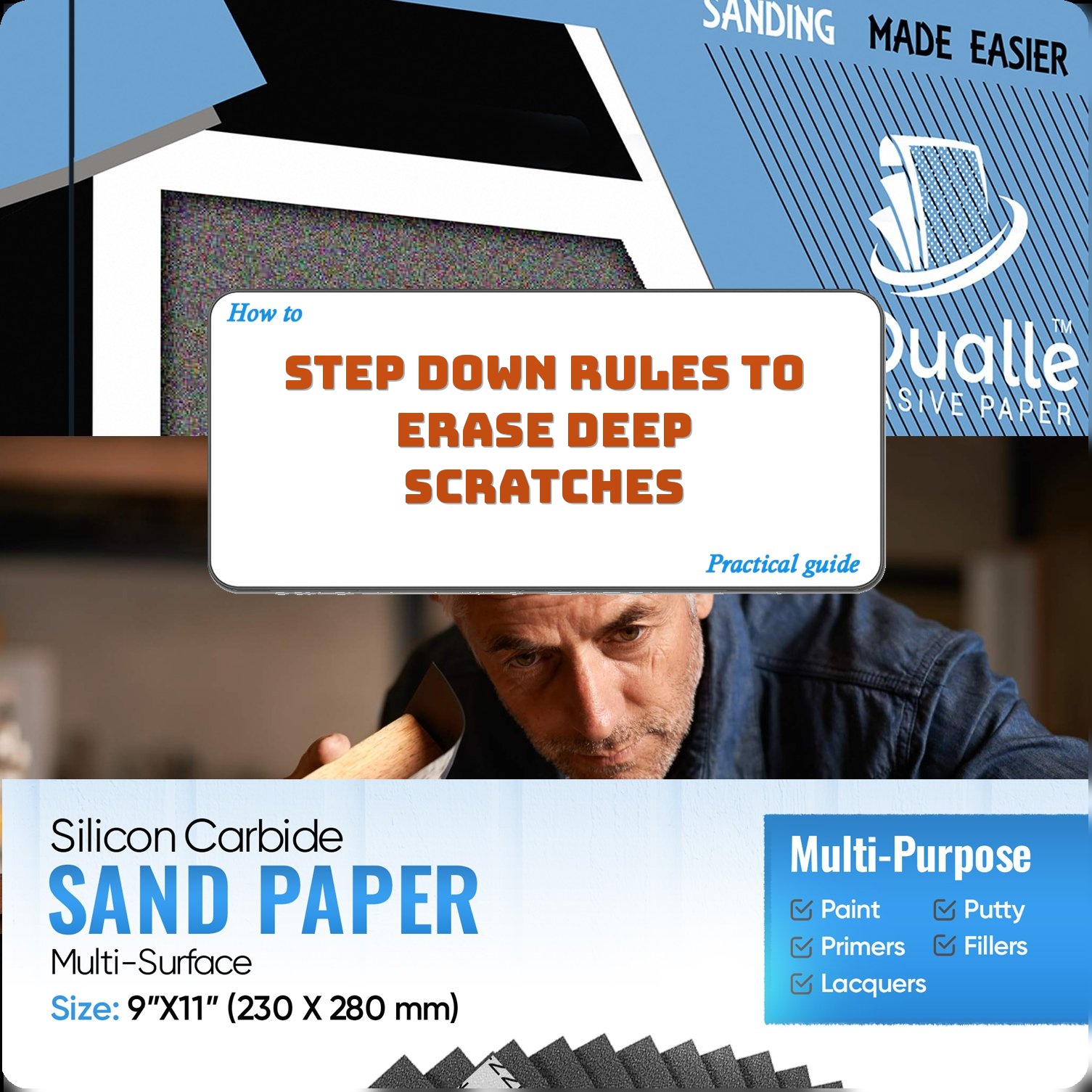 Step Down Rules To Erase Deep Scratches