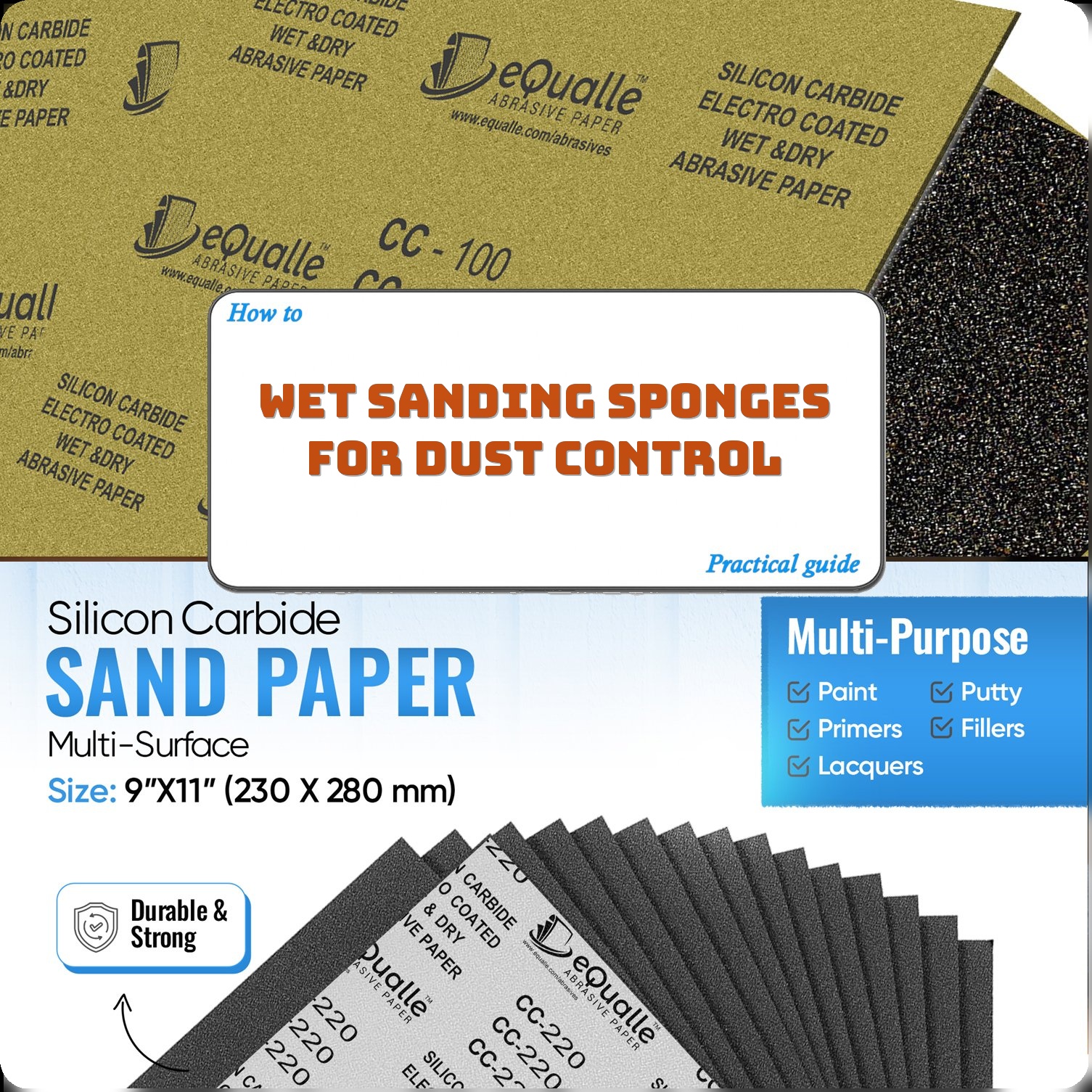 Wet Sanding Sponges For Dust Control